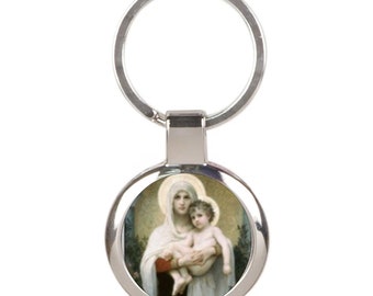 Mother Mary Key Ring - Etsy