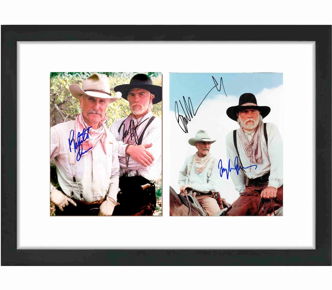 Lonesome Dove Gus and Call Signed 14 X 20 Matted Framed Fine Art Prints ...