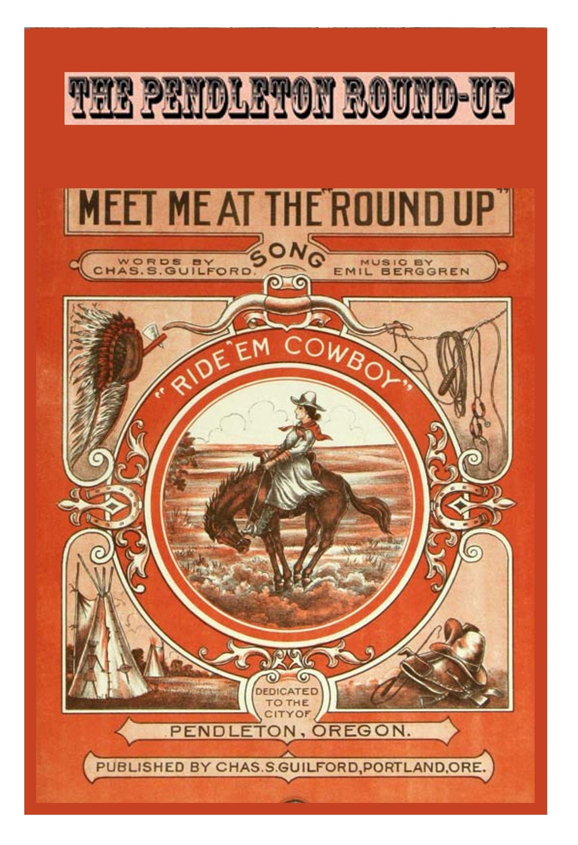 Vintage Pendleton Roundup and Rodeo Poster 12 X18 Inches - Etsy