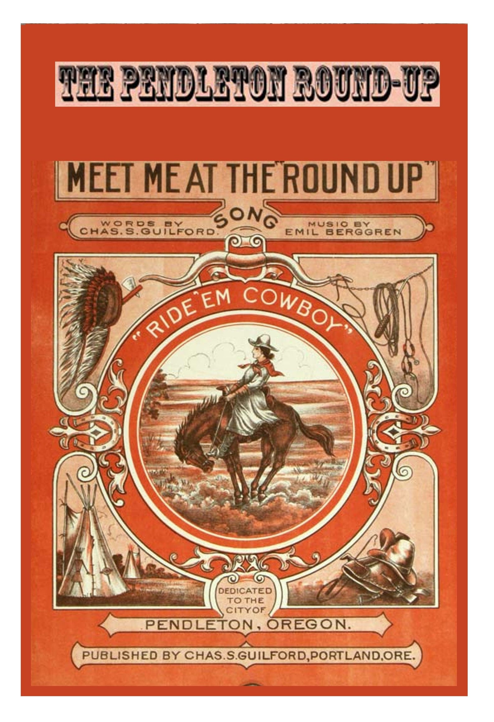 Vintage Pendleton Roundup and Rodeo Poster 12 X18 Inches Retro Print ...