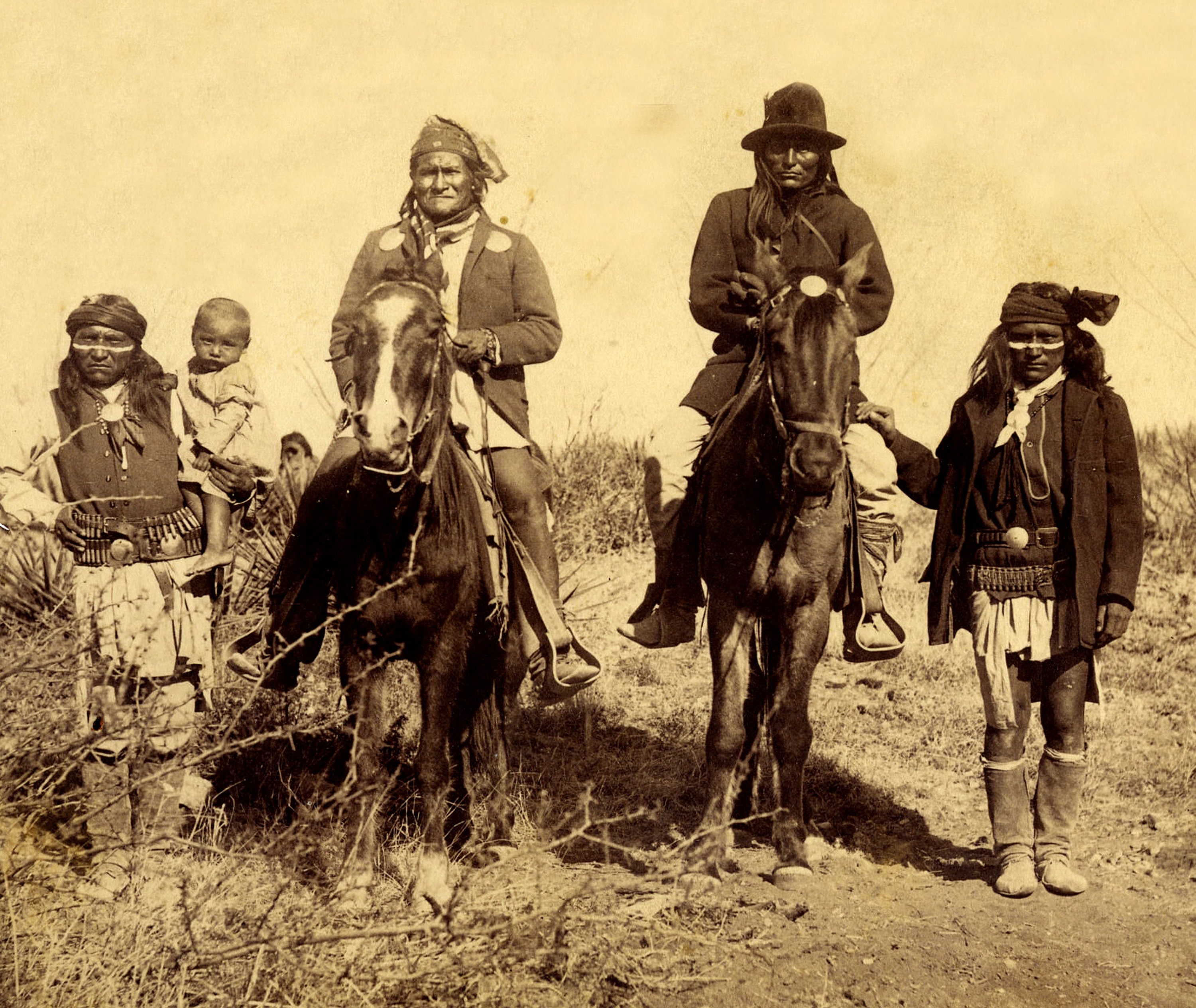 Native American Indian Apache Warrior Geronimo on His Horse Photo 8 X10 ...