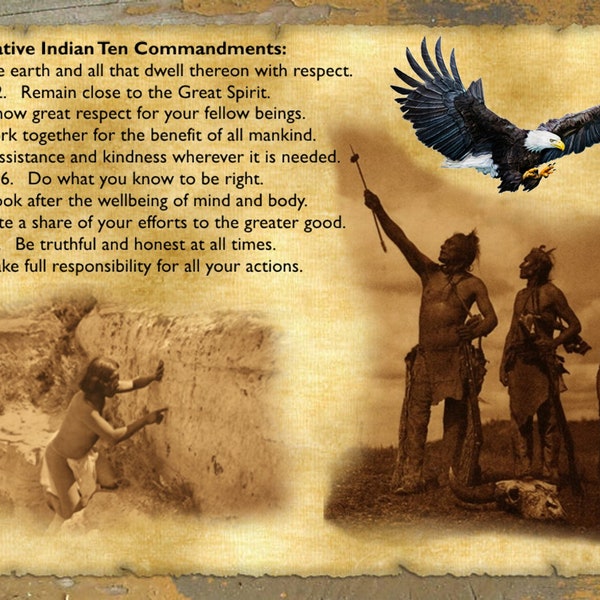 The Ten Indian Commandments Poster - Etsy