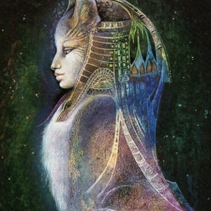 Deity Reading the Goddess Offers a Message on Your Fortune, Prosperity ...