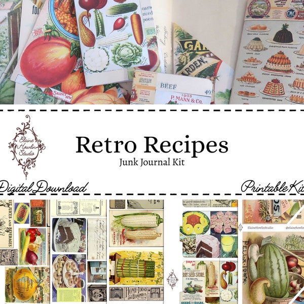 Cookbook Junk Journal - Etsy
