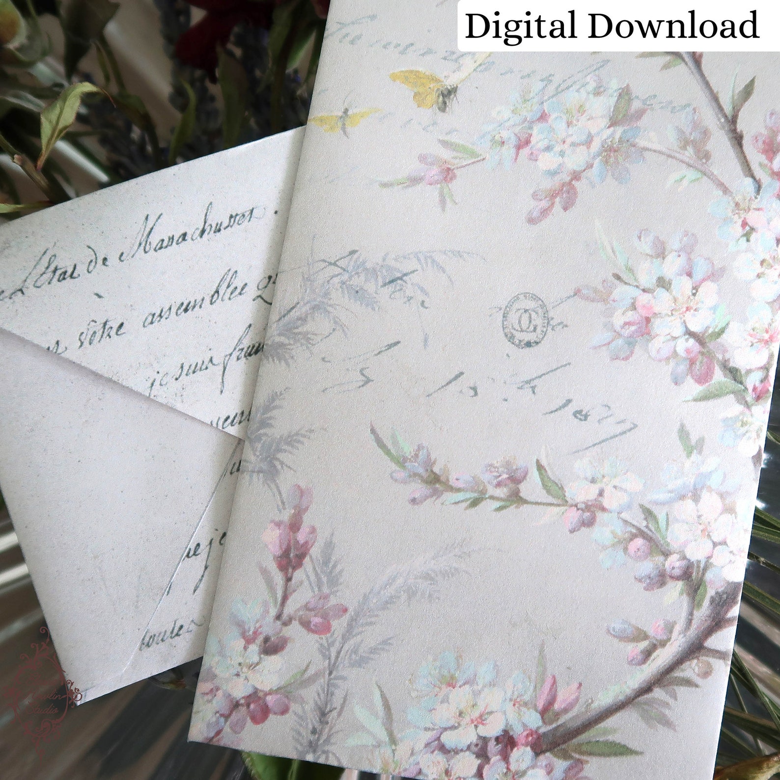 Jane Austen Envelope Collection Shabby Chic Botanical Junk - Etsy Canada