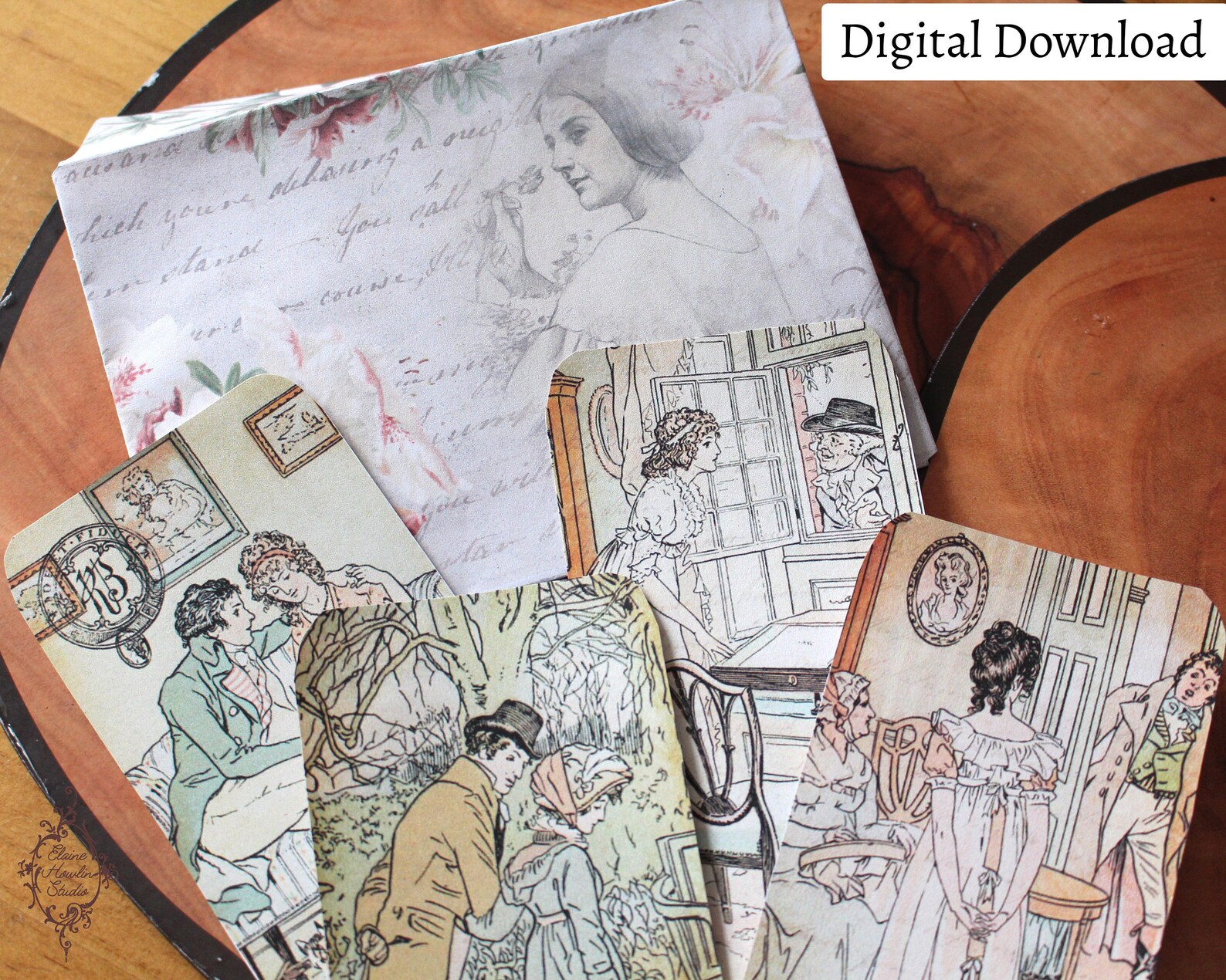 Jane Austen Reading Journal Ephemera for Journals Planners | Etsy UK