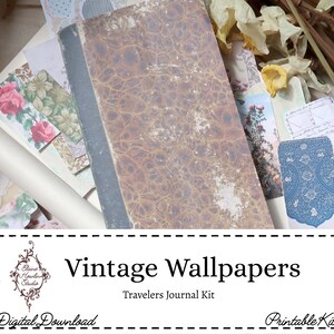 Rustic Vintage Junk Journal Kit, Digital Download, Shabby Chic ...