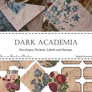 Dark Academia Botanical Junk Journal Kit, Printable, Digital, Download ...