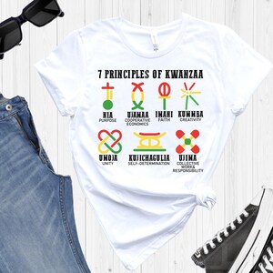 7 Principles of Kwanzaa Shirt, Nguzo Saba Tee, Jewish Shirt, Happy ...