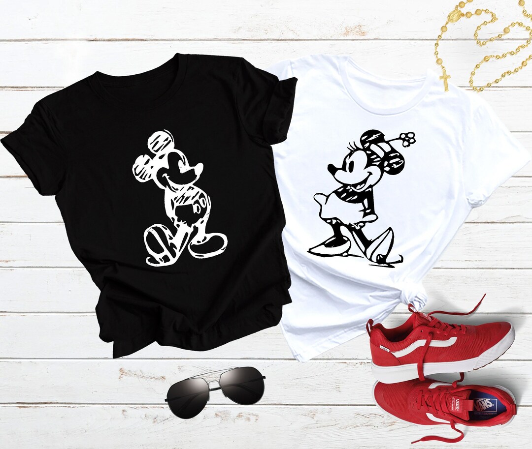 Mickey and Minnie Mouse Matching Shirts, Disney Couple Shirts, Minnie ...
