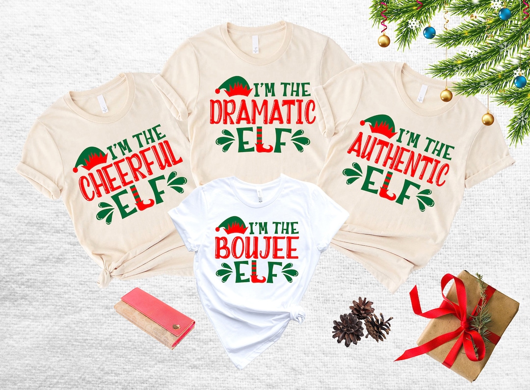 Christmas Elf Shirt Family Xmas Elf Tee Custom Elf Shirt - Etsy