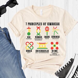 7 Principles of Kwanzaa Shirt, Nguzo Saba Tee, Jewish Shirt, Happy ...