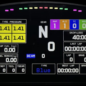 6.8'' Sim Racing Dash Display DDU 10.7 28leds Fanatec Simucube - Etsy