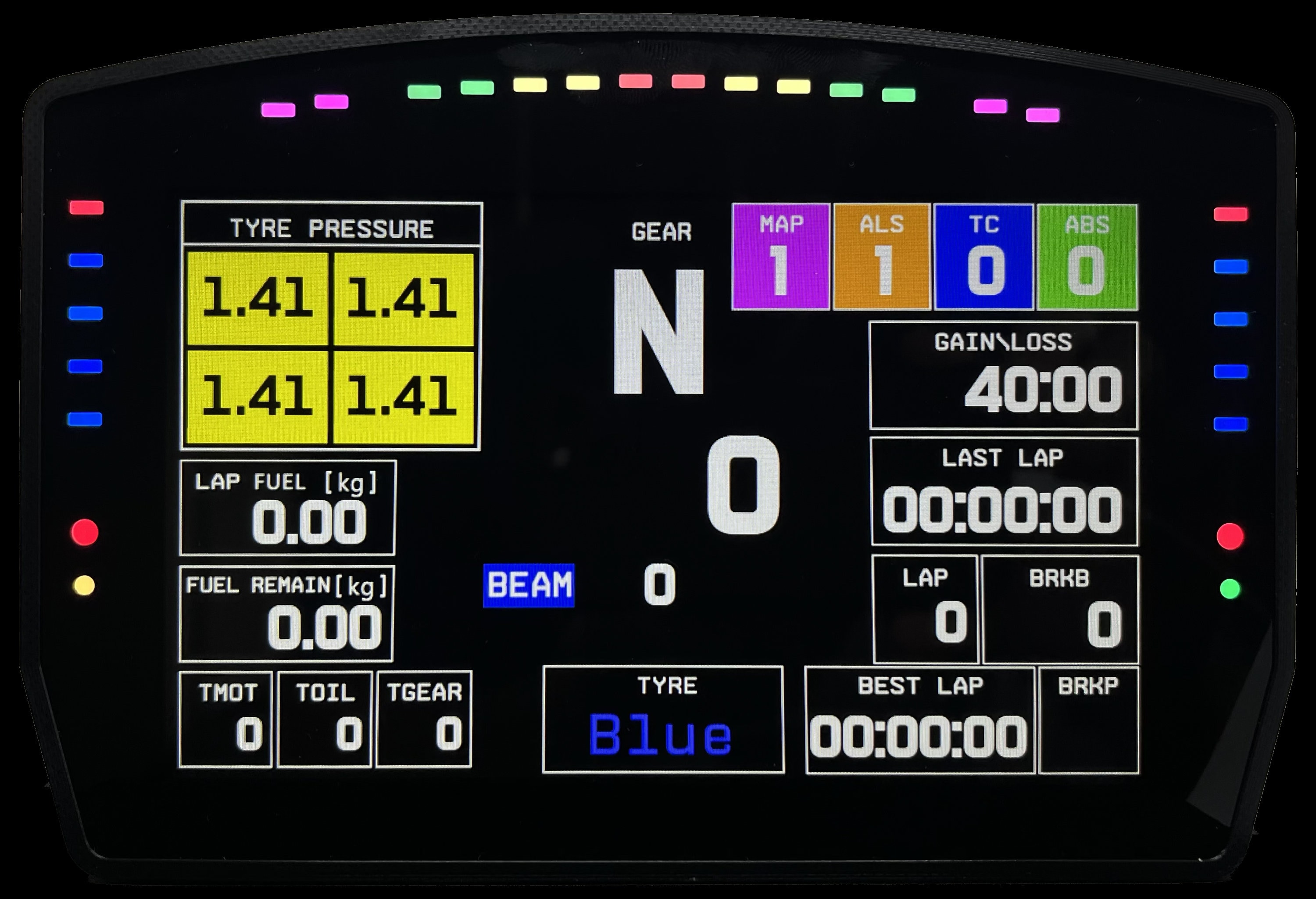 6.8'' Sim Racing Dash Display DDU 10.7 28leds Fanatec Simucube - Etsy