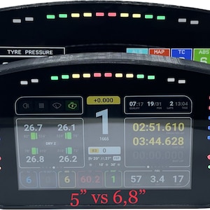 5'' Sim Racing Dash Display DDU 10.5 28leds Fanatec - Etsy