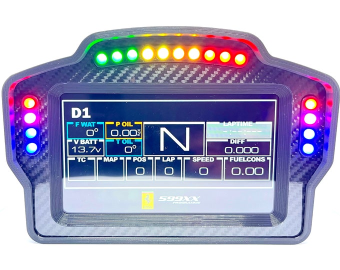 DDU 6 Sim Racing 5'' Dash Display With Leds - Etsy