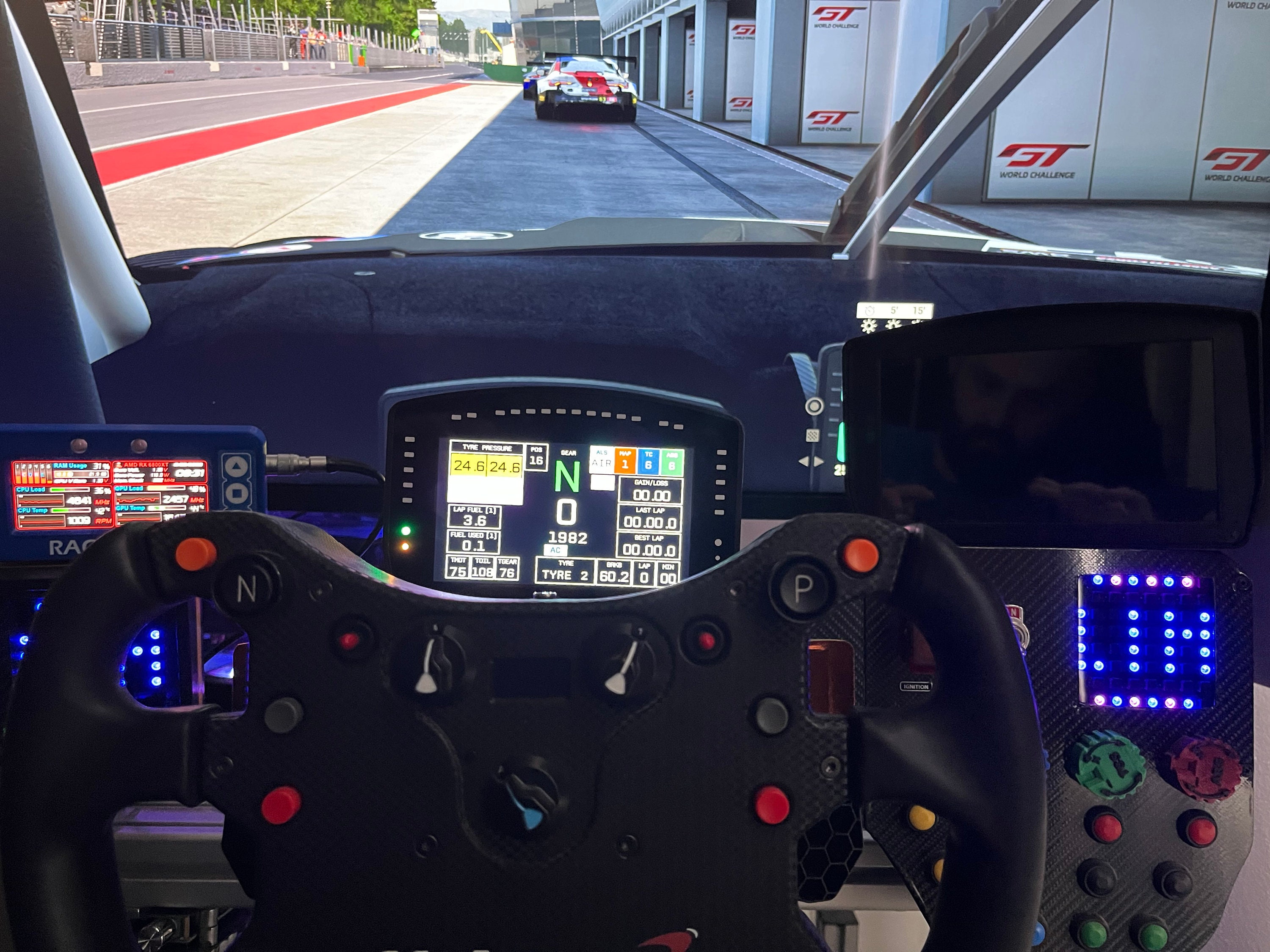 5'' Sim Racing Dash Display DDU 10.5 28leds Fanatec Simucube Moza ...