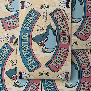 Fin-tastic Shark Tooth Coloring, Educational Coloring, Activity Book ...