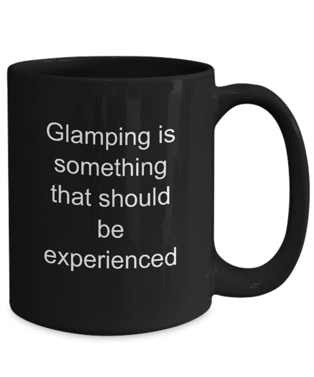 Glamping Amazing Black Coffee Mug Cup Glamorous Camping - Etsy