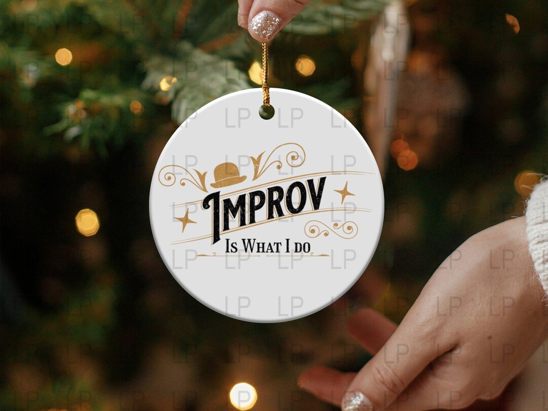 Improv is What I Do Digital PNG Clipart, Comedy Enthusiast Graphic, Theater Art, Instant ...