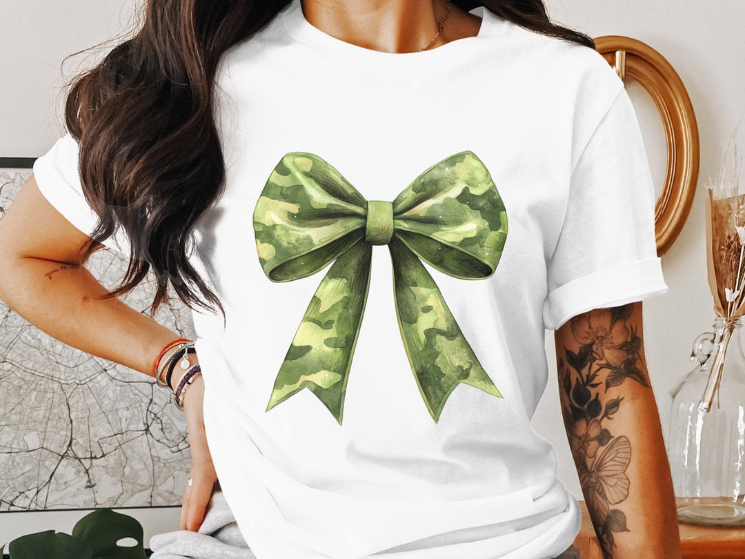 Camo Bow PNG Design, Digital Download, Camo Pattern DIY, Printable Camo ...