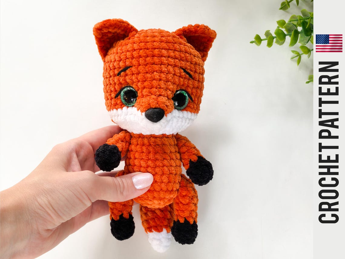 Fox CROCHET PATTERN Amigurumi Fox English Pattern - Etsy