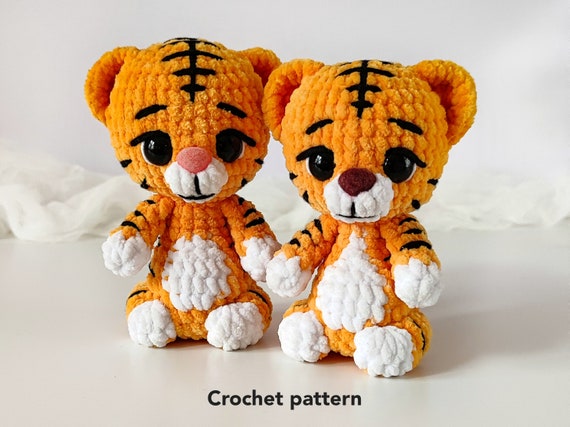 Tiger Crochet Pattern Crochet Tiger Square | Wildlife Animal Square