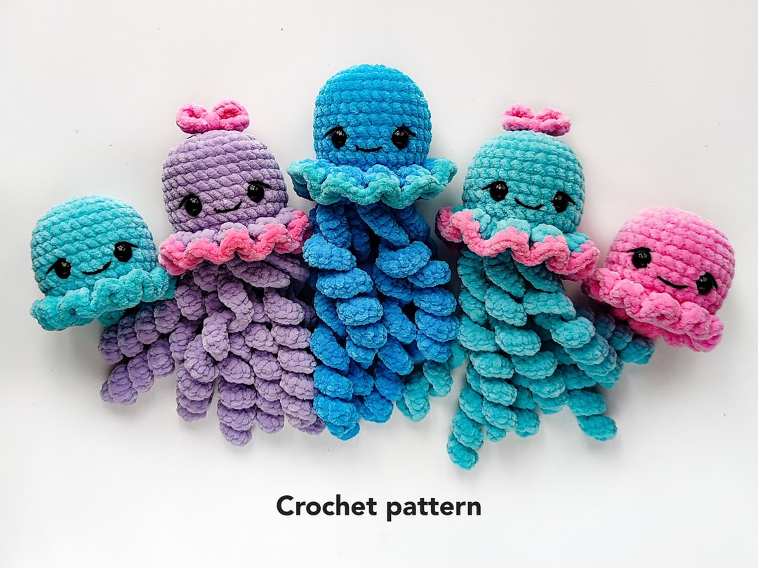 Mini Octopus Cute Octopus CROCHET PATTERN PDF Set of 2 Patterns - Etsy