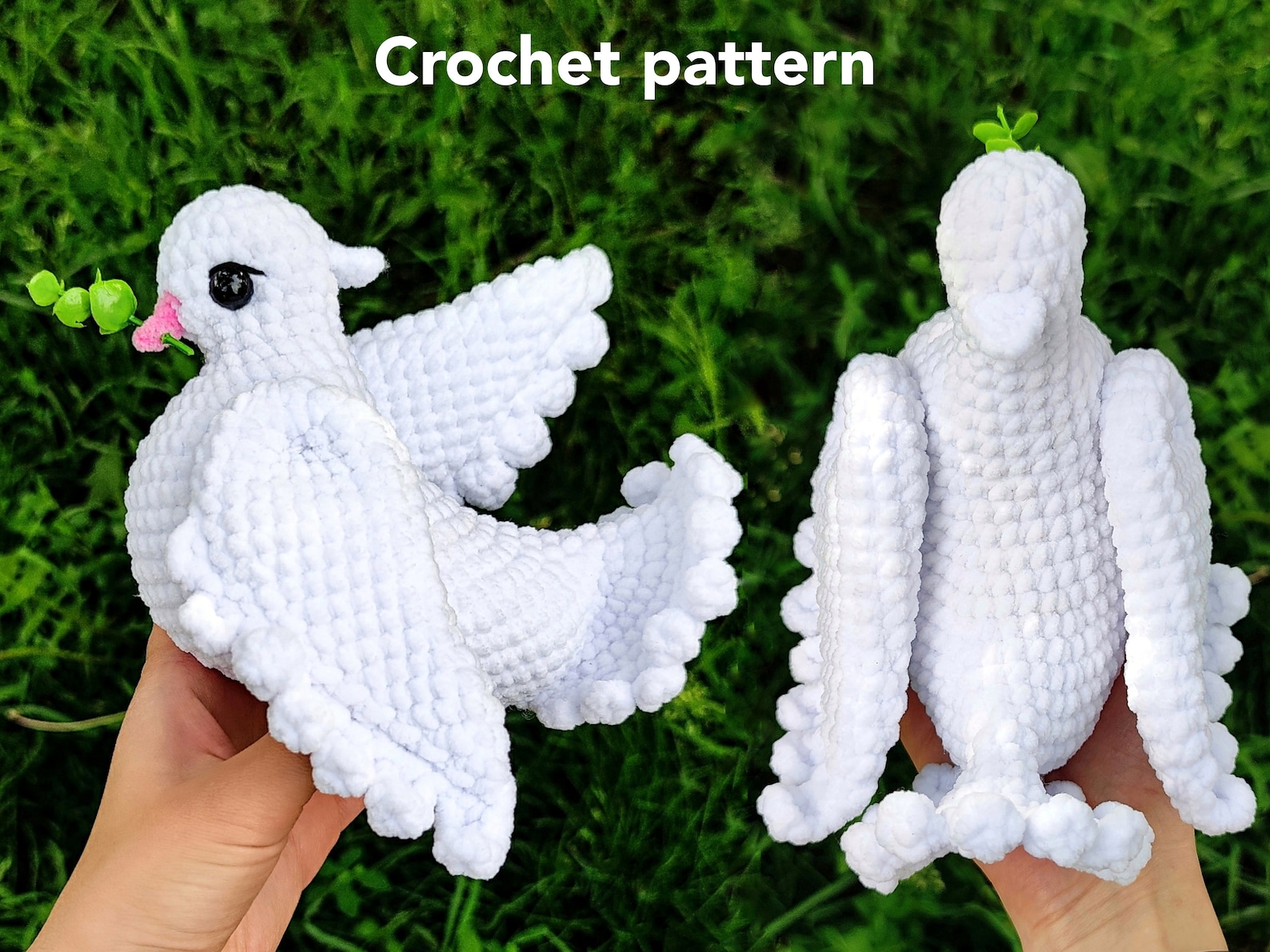 Dove CROCHET PATTERN Amigurumi Dove English Pattern - Etsy