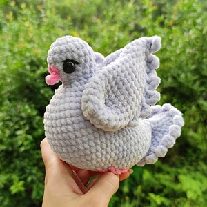 Dove CROCHET PATTERN Amigurumi Dove English Pattern - Etsy