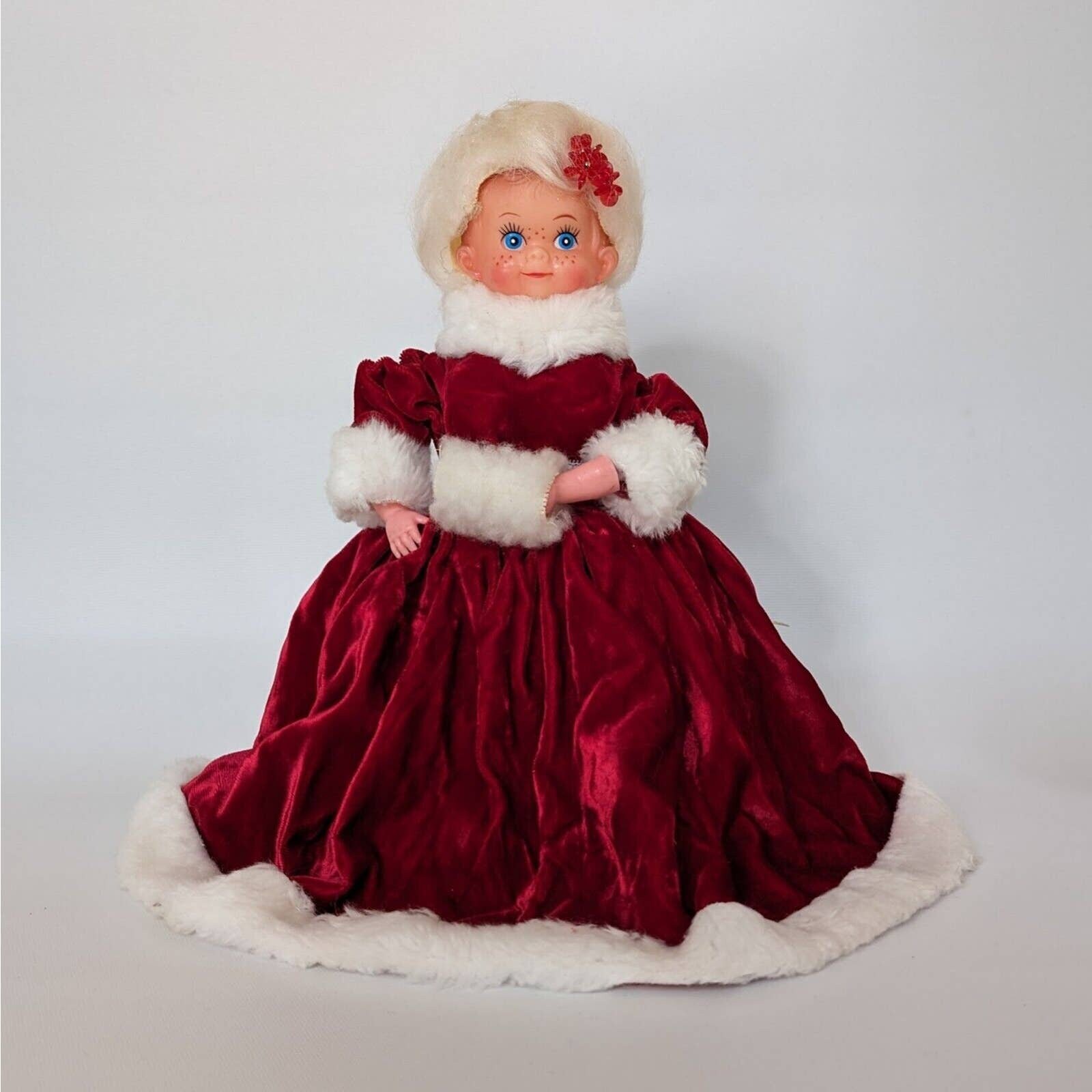 Santa and Mrs Claus Figures Vintage 12 and 14 Handmade Christmas ...