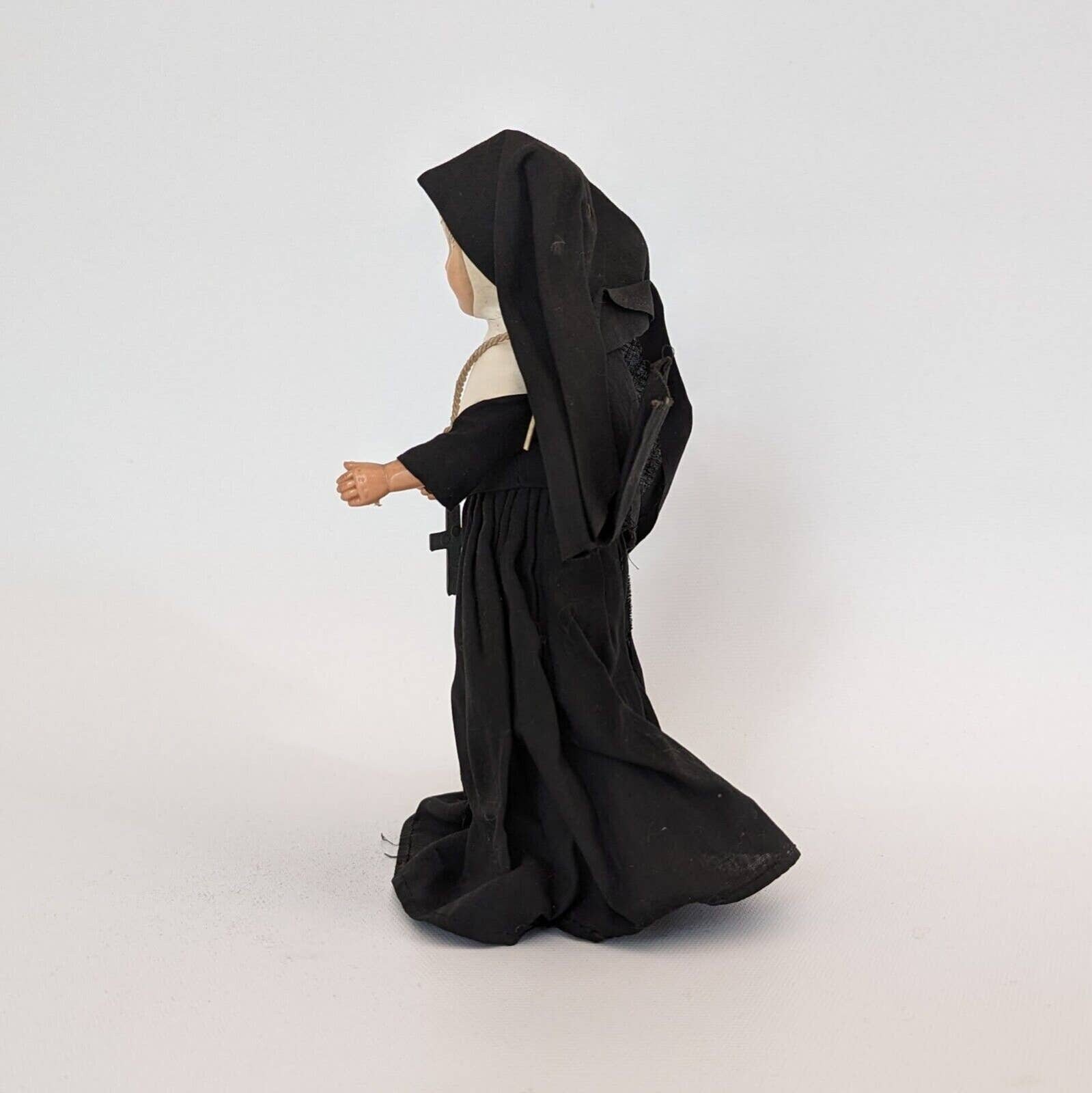 Hand-painted Composite Nun Doll Vintage 8 Sister in Habit With Cross ...
