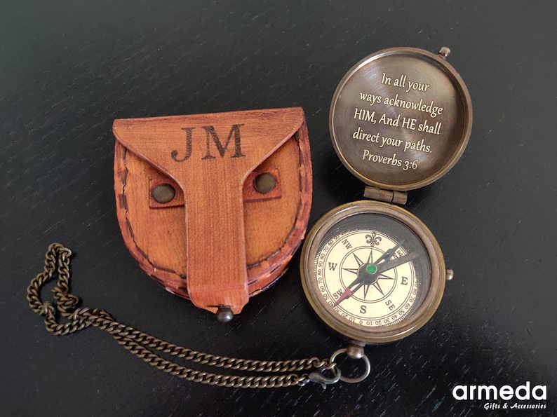 Personalized Working Compass With Custom Engraving Christmas - Etsy