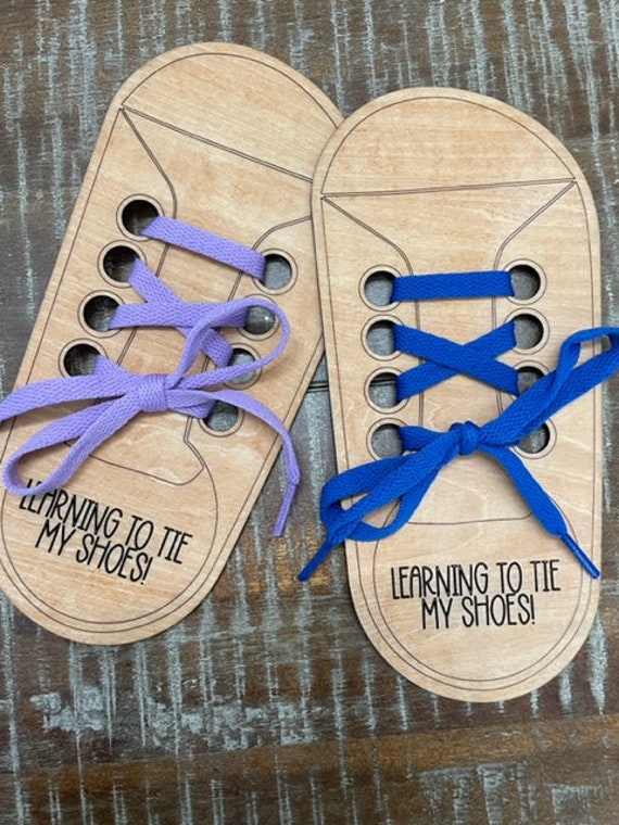 Learning to Tie My Shoe Learning Tool for Young Children - Etsy