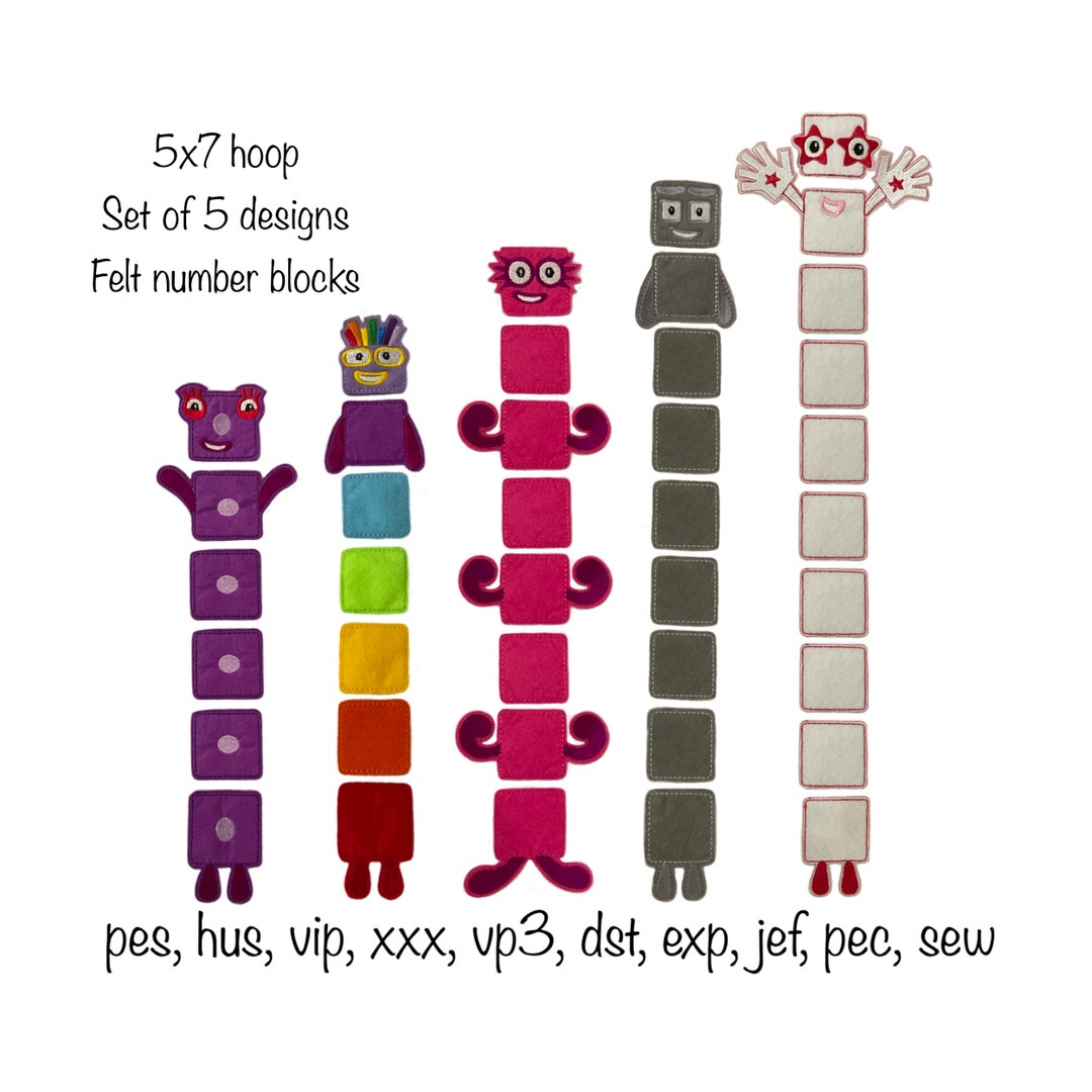 Digital Download Maths Blocks 6-10 Numbers Kids Early Years Education ...