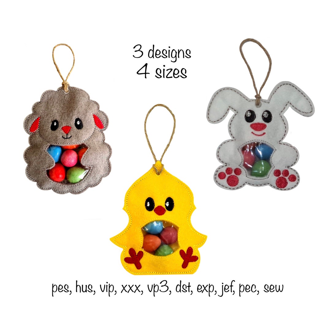 Digital Download 4 Sizes 3 Designs Easter Treat Bag Pack Chocolate ...