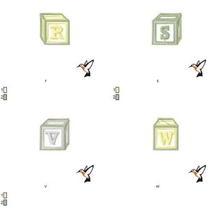 Abc Baby Block Font Alphabet Letters Bundle Instant Download Brother ...