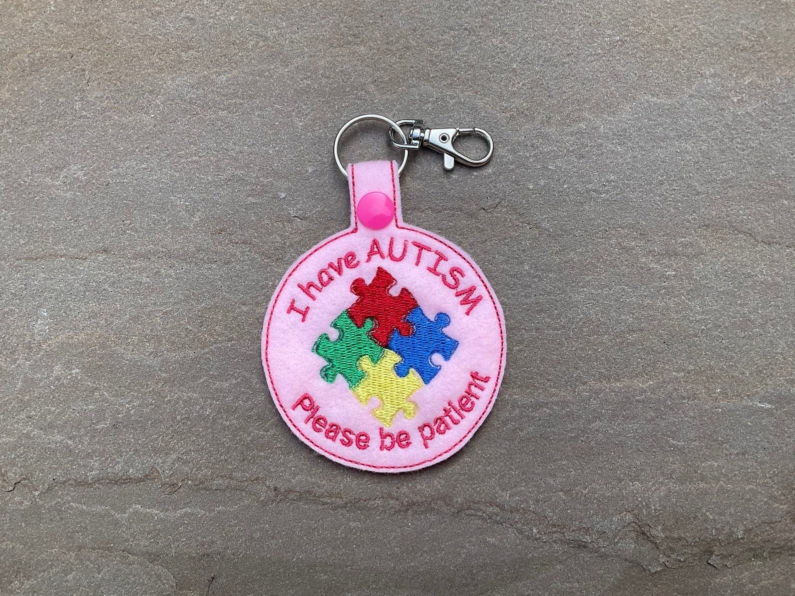 Digital Download Autism Awareness Key Ring Fob Bag Tag Machine - Etsy