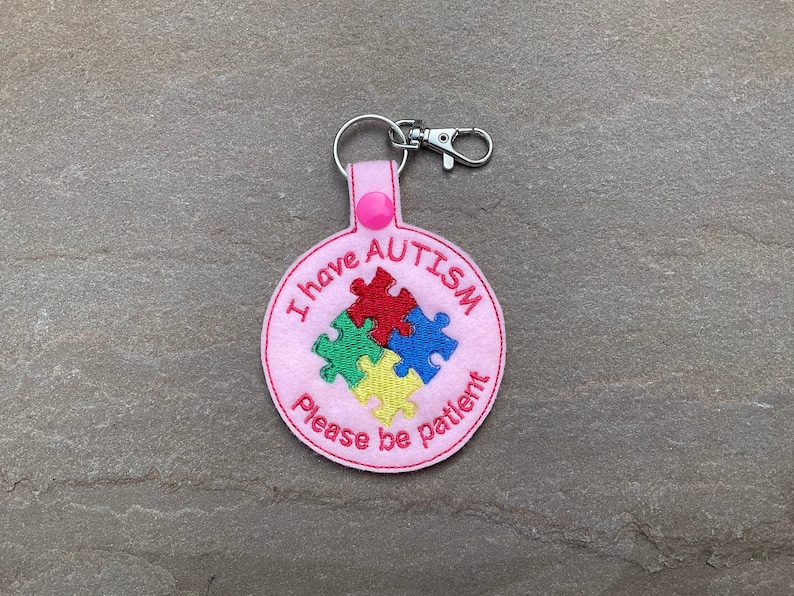 Digital Download Autism Awareness Key Ring Fob Bag Tag Machine - Etsy