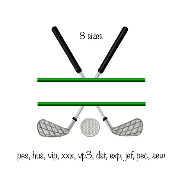 Golf Embroidery Designs - Etsy