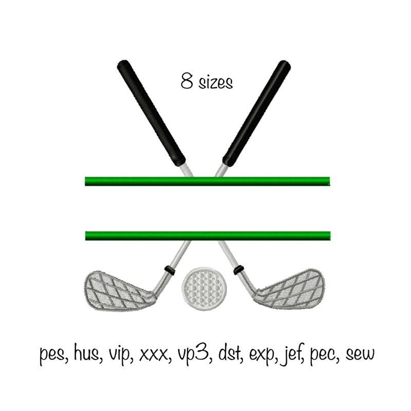 Golf Embroidery Designs - Etsy