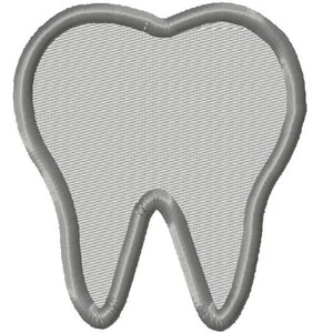 Digital Download Tooth Fill Shape 4 Sizes Dentist Machine Embroidery ...