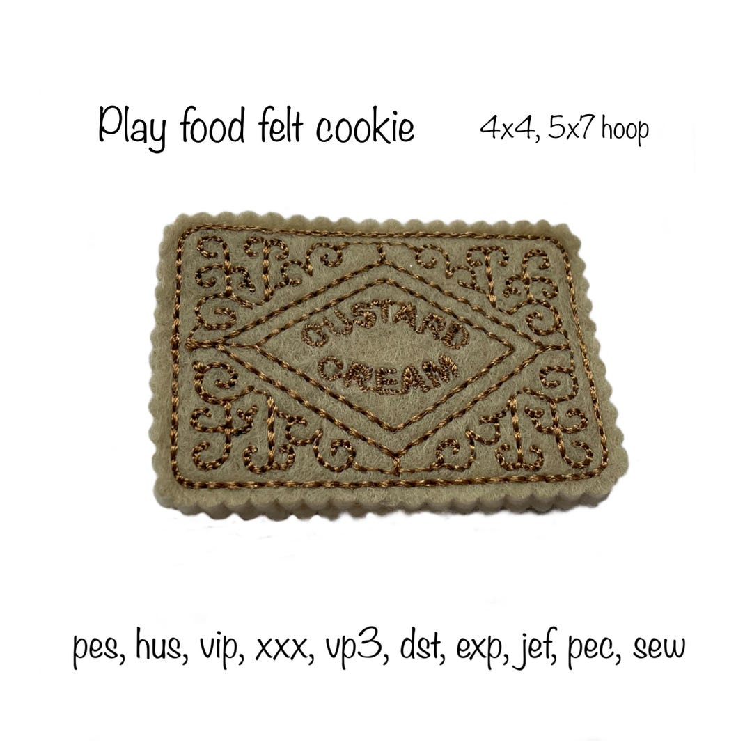 Digital Download Cream Cookies Biscuits Felt Play Food Machine ...