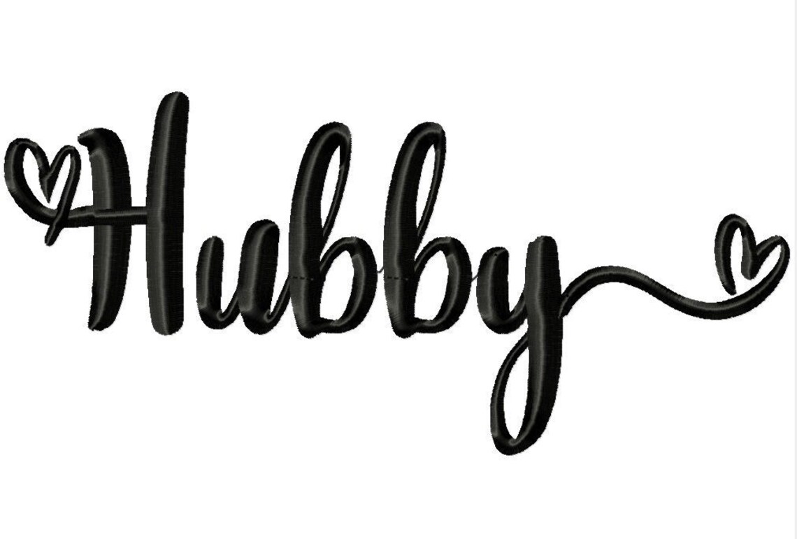 Instant Download 5 Sizes Wifey Hubby Wedding Machine Embroidery Design ...