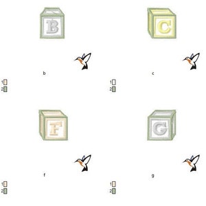 Abc Baby Block Font Alphabet Letters Bundle Instant Download Brother ...