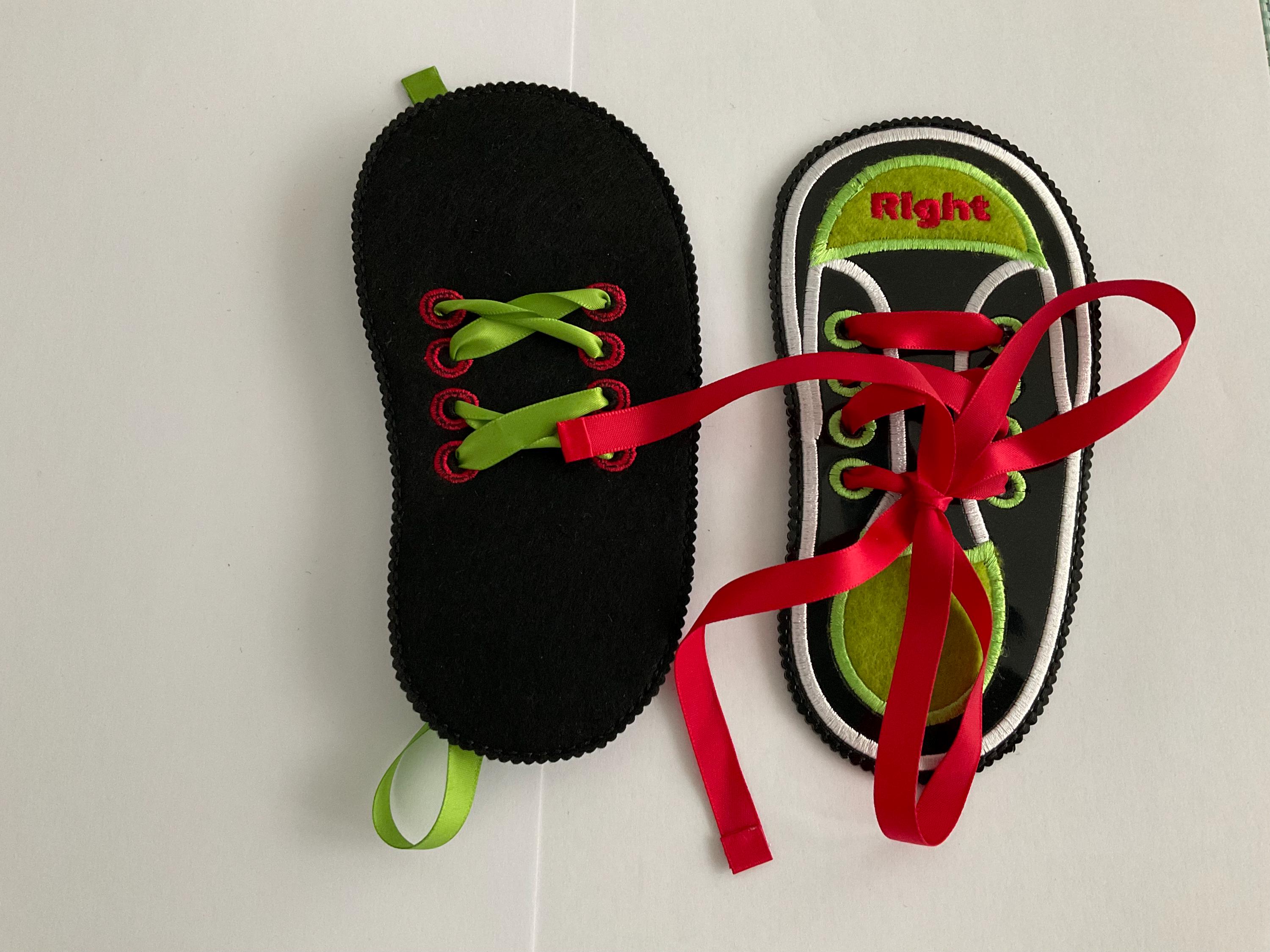Digital Download in the Hoop Shoe Lace Training Machine Embroidery ...