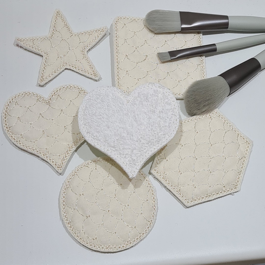 Digital Download Reusable Face Pads Make up Removing Wipes in 5 Shapes ...