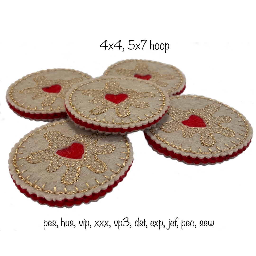 Digital Download Jam Cookies Biscuits Felt Play Food Machine Embroidery ...