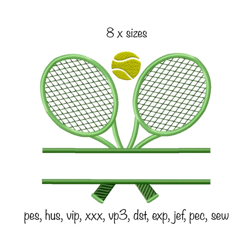 Tennis Embroidery - Etsy