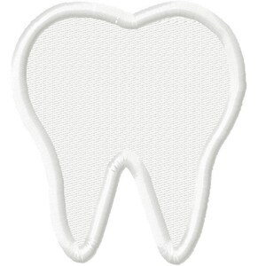 Digital Download Tooth Fill Shape 4 Sizes Dentist Machine Embroidery ...